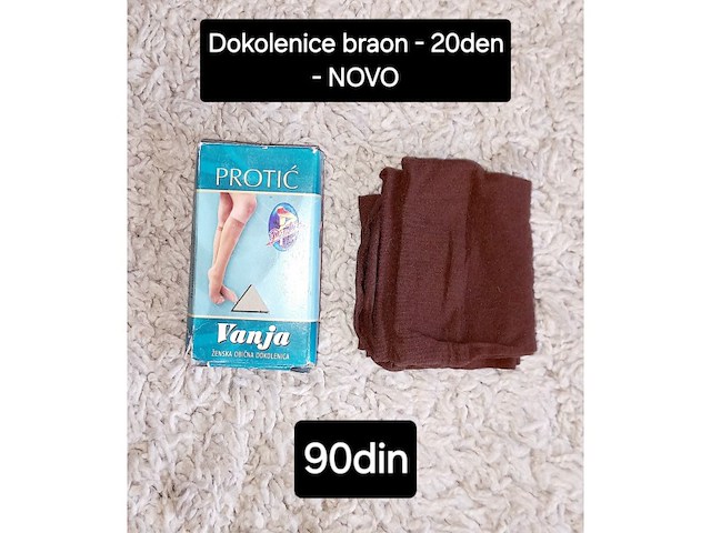 Dokolenice braon 20 DEN - NOVO