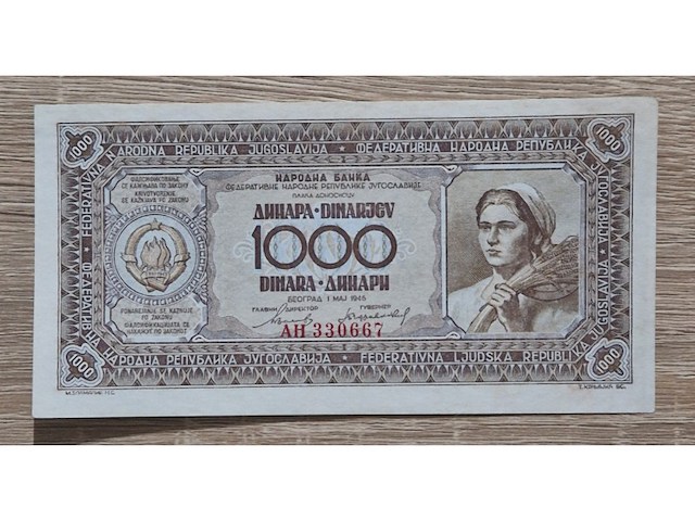 1000 dinara 1946