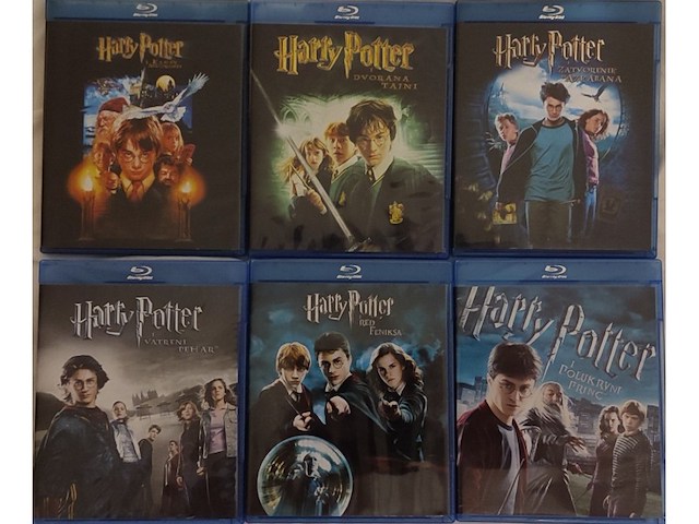 Harry Potter 1-6 blu-ray kolekcija