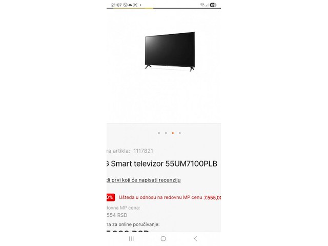 LG Smart televizor 55`