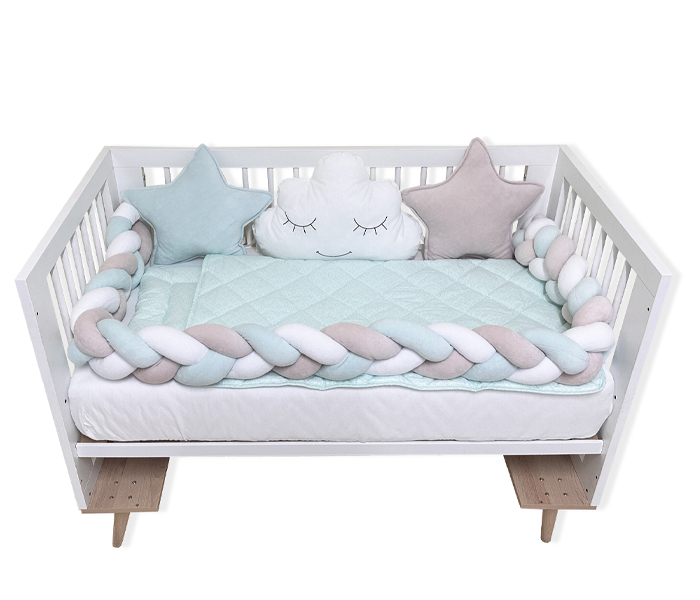 BABY TEXTIL POSTELJINA ZA BEBE KOMPLET BAMBINO LUX MINT