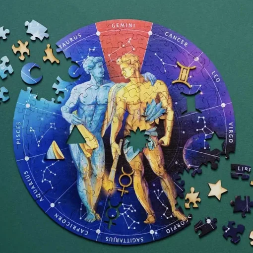 Drvena Zodijak Slagalica - Blizanci