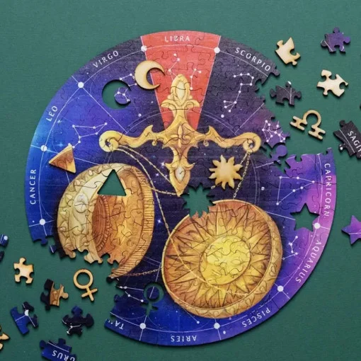 Drvena Zodijak Slagalica - Vaga