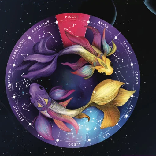 Drvena Zodijak Slagalica - Ribe