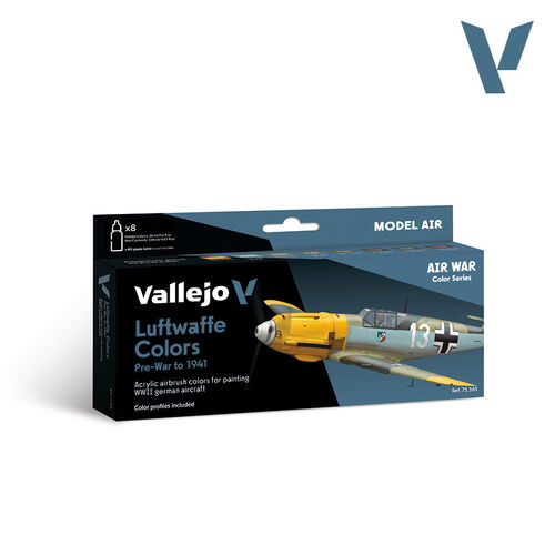 Vallejo 71165 Air War Color Series - Luftwaffe Colors Pre War to 1941 Set