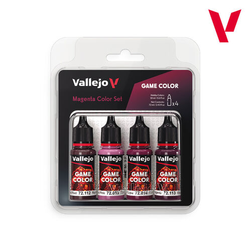 NEW! Vallejo 72388 Magenta Color Set: