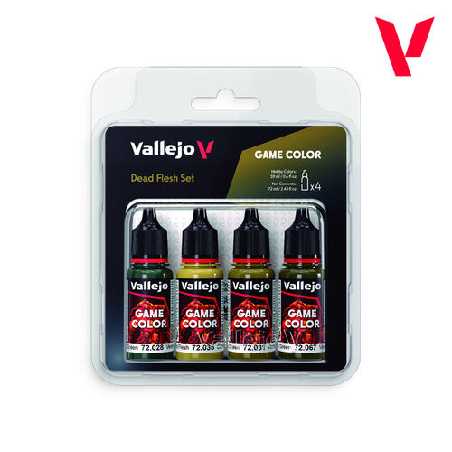 NEW! Vallejo 72392 Dead Flesh Color Set
