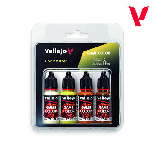 NEW! Vallejo 72395 Gold NMM Color Set