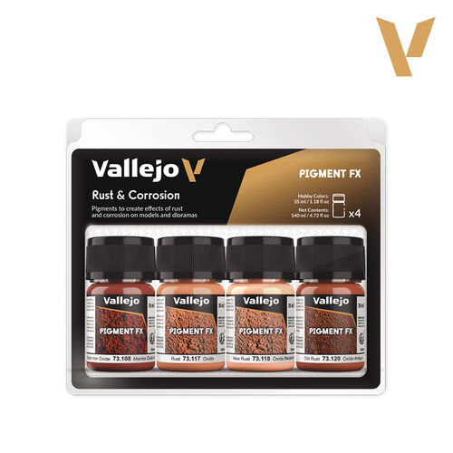 Vallejo 73194 Pigment Set Rust & Corrosion