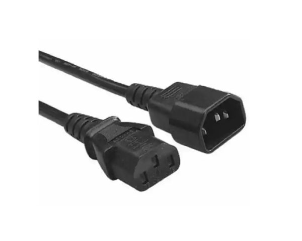 E-GREEN Kabl naponski C13 – C14 (UPS – PC) 1.8m crni