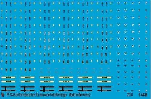Peddinghaus-Decals 2246 Uniform Insignia For German Paras