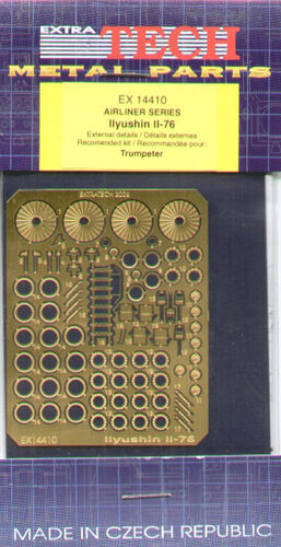 Extratech 14410 Ilyushin Il-76 - PE Parts for Trumpeter kits (Airliner Series)