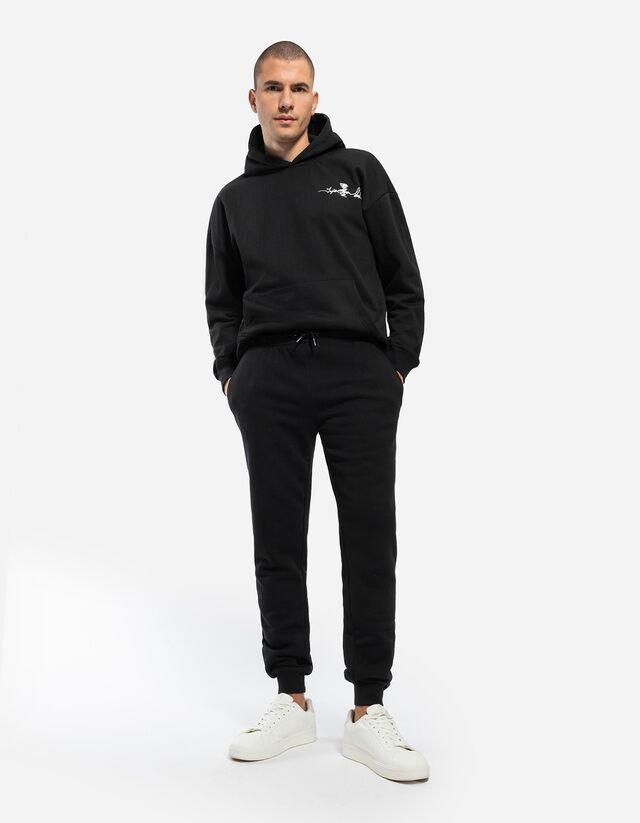 DONJI DEO TRENERKE - JOGGER FIT - CRNO