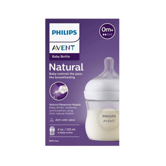 AVENT NATURAL FLASICA PVC 125ML 0444
