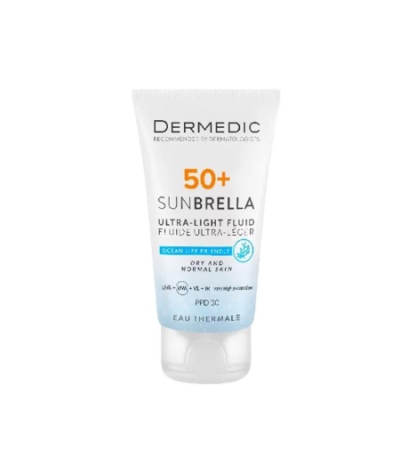 DERMEDIC SUNBRELLA SPF 50+ ZAŠTITNI FLUID suvu i normalnu ložu 50ML