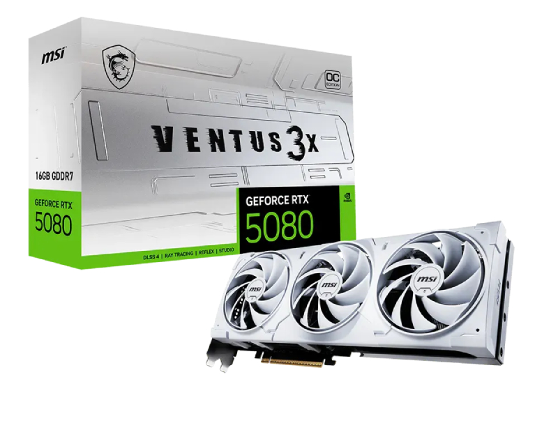 MSI GeForce RTX 5080 16G VENTUS 3X OC WHITE grafička karta