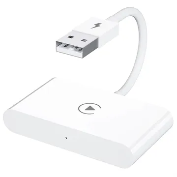 CARPLAY BEZIČNI ADAPTER ZA IOS - USB, USB-C (OTVORENO PAKOVANJE - ZADOVOLJAVAJUĆE STANJE) - BELI