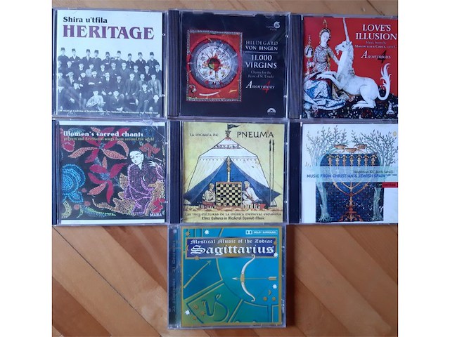 DUHOVNA I MEDITATIVNA MUZIKA, CD lot (7 diskova)