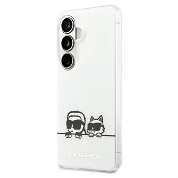 SAMSUNG GALAXY S26+ KARL LAGERFELD IML KARL&CHOUPETTE PEEKABOO LOGO MAGNETIC CASE - WHITE