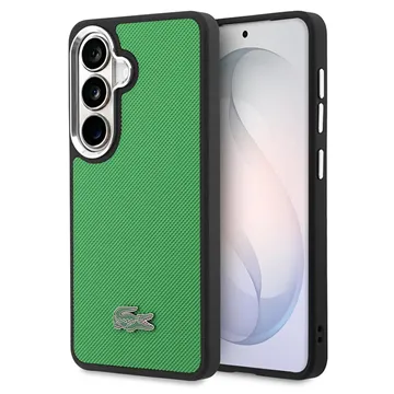 SAMSUNG GALAXY S26+ LACOSTE ICONIC PETIT PIQUE METAL LOGO CASE - MAGSAFE COMPATIBLE - GREEN