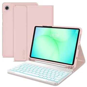 SAMSUNG GALAXY TAB A9/A11 TECH-PROTECT SMARTCASE PEN BLUETOOTH KEYBOARD CASE (OPEN BOX - EXCELLENT) - PINK