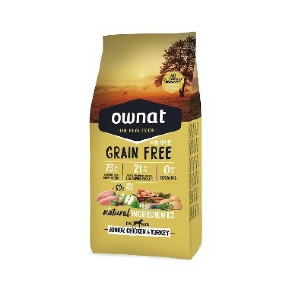 Ownat hrana za pse GRAIN FREE Prime - Junior Chicken&Turkey 12kg