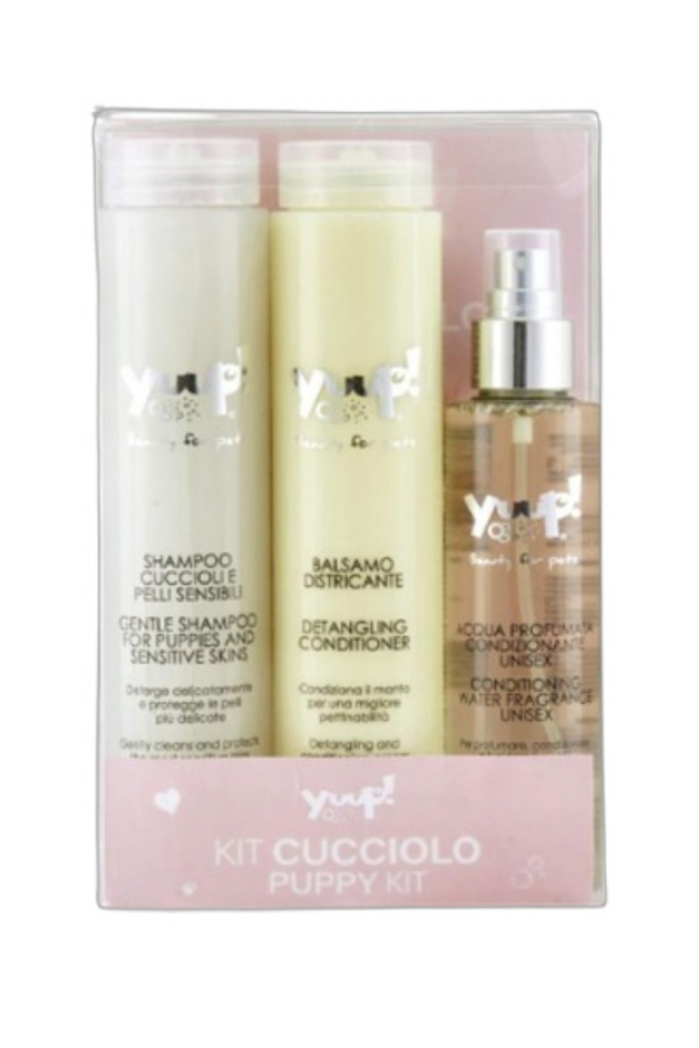 YUUP! PUPPY KIT - SHAMPOO 250ML. CONDITIONER 250ML. FRAGRANCE 150ML