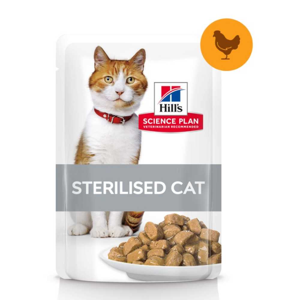 Hill's Science Plan kesica za mačke Sterilised Cat Adult - Piletina 12x85g
