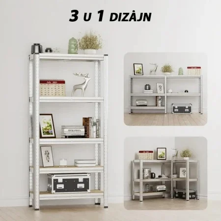SuperHome 180x90x30cm 175Kg Metalna Montažna Polica ( 1599 )