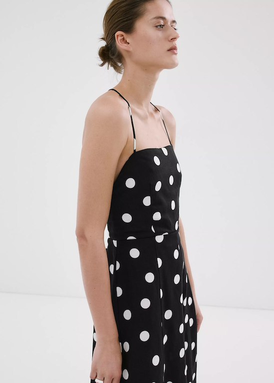 LYOCELL POLKA DOT DRESS