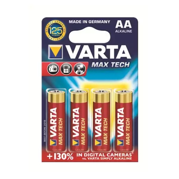 Baterija Varta LR6 Max Tech AA 4/1