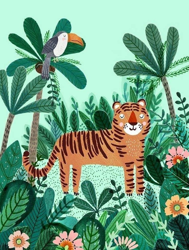TIGER IN JUNGLE