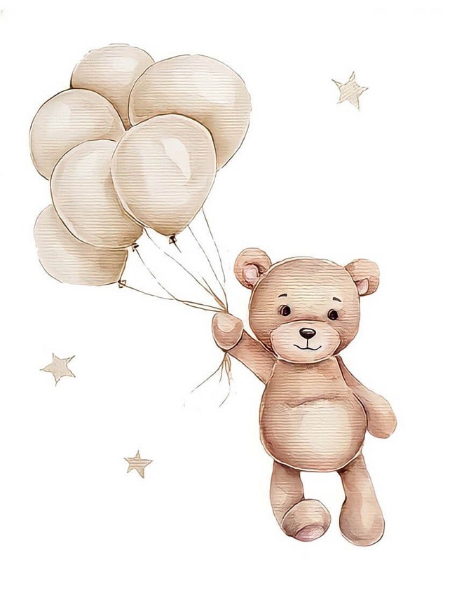 TEDDY WITH BALLOONS