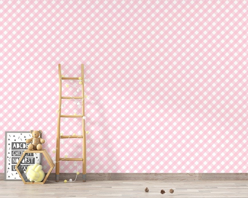 GINGHAM IN PASTEL PINK