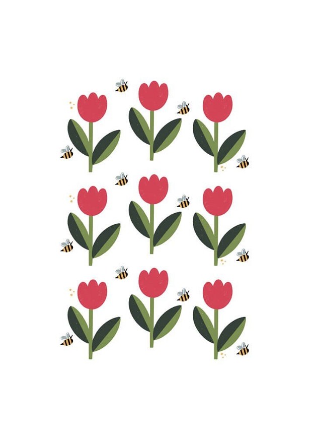 TULIP AND BEE - ANNAMARIA BAKOŠ