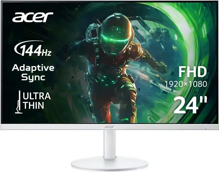 Acer monitor UM.QS3EE.101, 23,8", 144Hz, beli