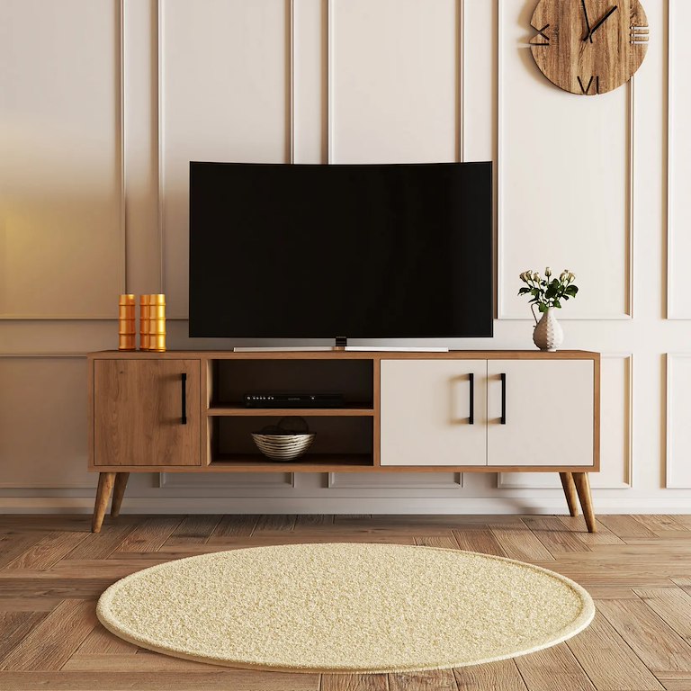Hanah home TV Komoda Exxen Hrast-Bela