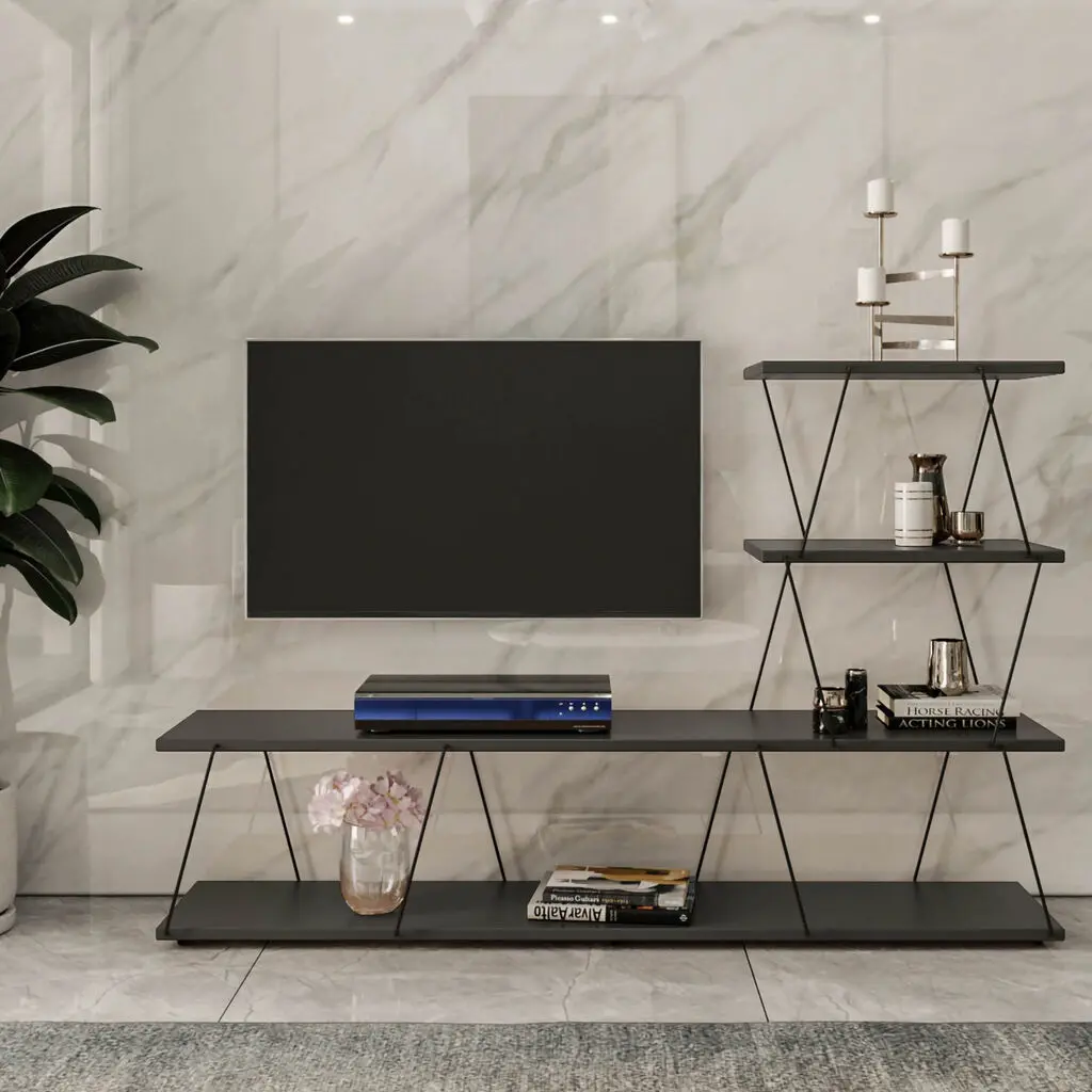 Hanah Home TV Komoda Ilgaz, 150x93x30 cm, Antracit