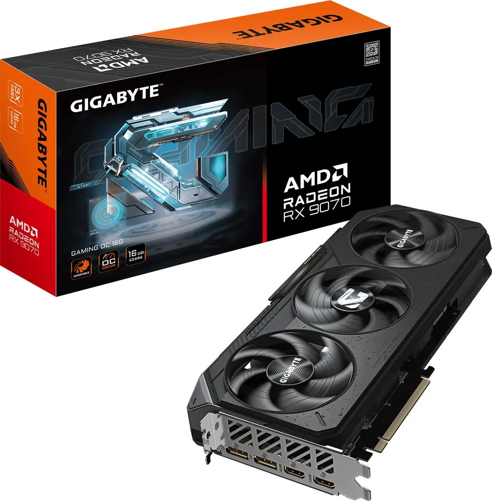 Gigabaјtova grafička kartica RX 9070 Gaming, 16GB, GDDR6