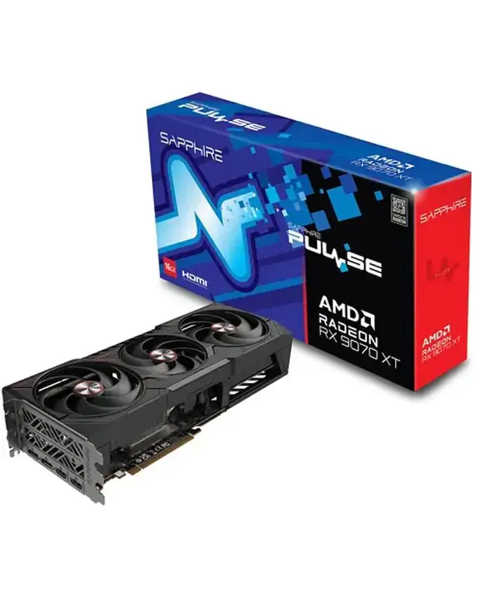 Sapphire Grafička kartica Pulse AMD Radeon RX 9070 XT Gaming, 16GB, 2x HDMI, 2x DP