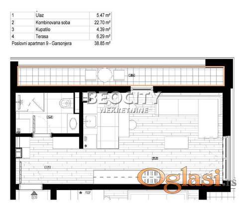 Surčin, Radiofar, Autoput za Zagreb, 0.5, 39m2