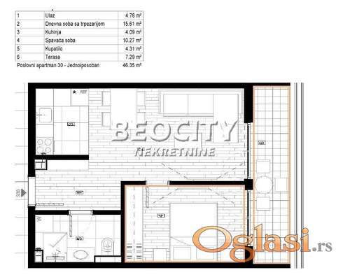 Surčin, Radiofar, Autoput za Zagreb, 1.5, 46m2