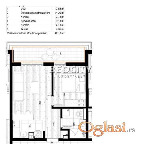 Surčin, Radiofar, Autoput za Zagreb, 1.5, 42m2