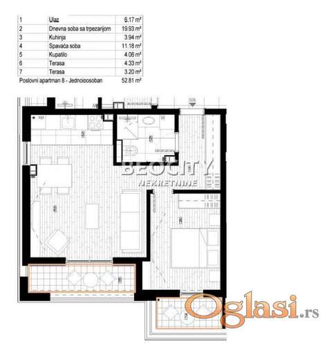 Surčin, Radiofar, Autoput za Zagreb, 1.5, 53m2