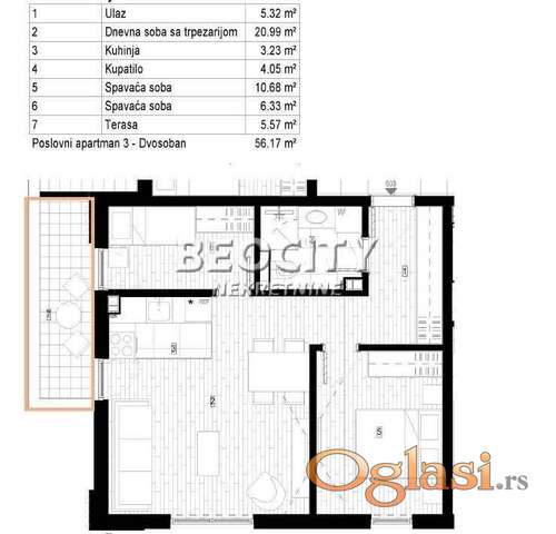 Surčin, Radiofar, Autoput za Zagreb, 2.0, 56m2