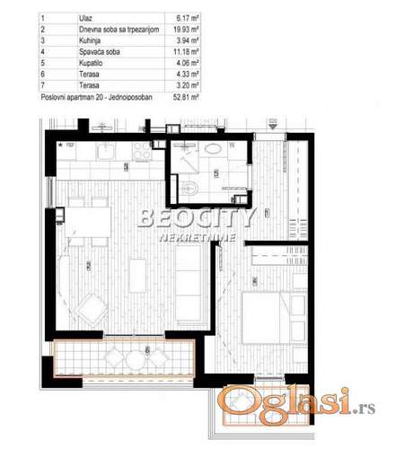 Surčin, Radiofar, Autoput za Zagreb, 1.5, 53m2