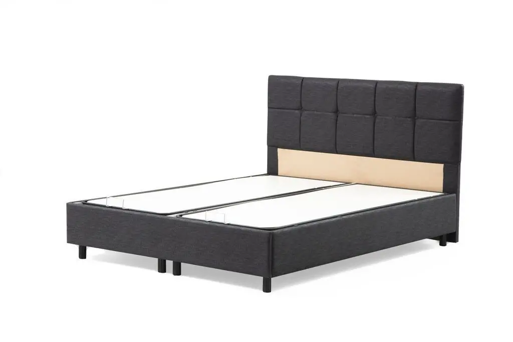Hanah Home Osnova za krevet sa uzglavljem Vitalia, 140x110x200 cm, Antracit