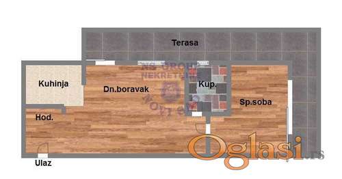 Trosoban stan na Bulevaru Patrijarha Pavla 58m2