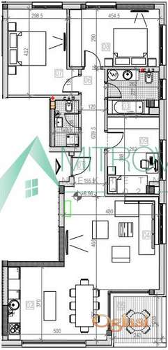 Sremska Kamenica. 98m2. Četvorosoban stan sa povratom PDV-a!