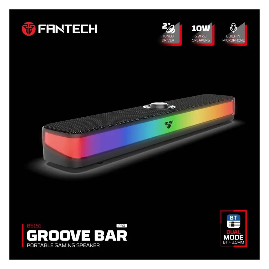 Bluetooth zvucnik Fantech BS151 GROOVE BAR PRO crni